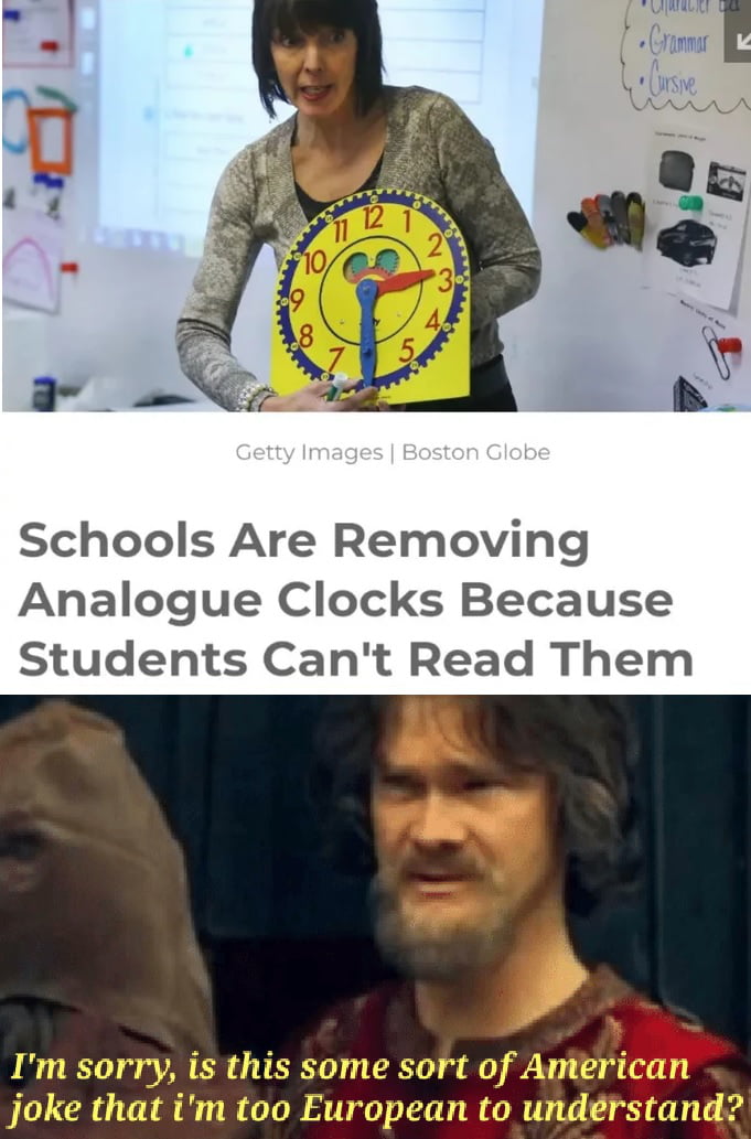 Imagine having digital clocks everywhere insted of analog in eastern ...