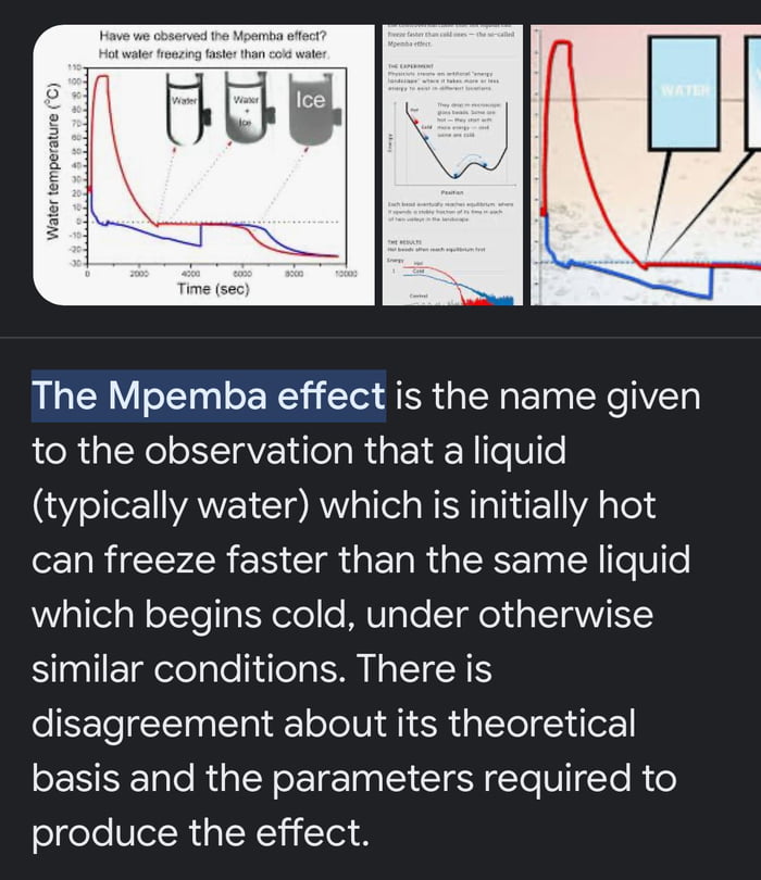 The Mpemba effect - 9GAG