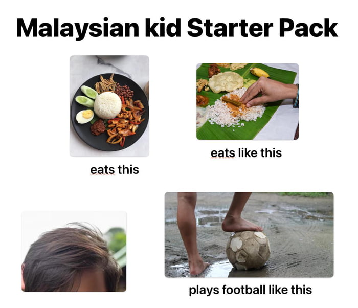 Malaysian kid Starter Pack - 9GAG