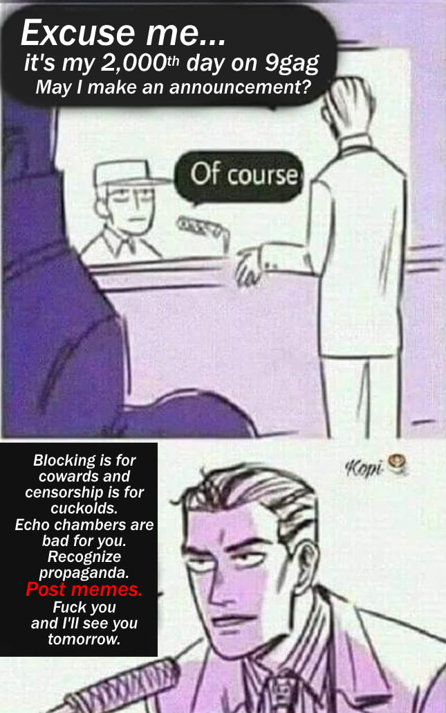 I'll make another announcement in 1,000 days. This is EXTREMELY ...