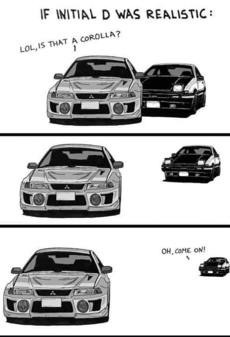 Initial D Funny Meme
