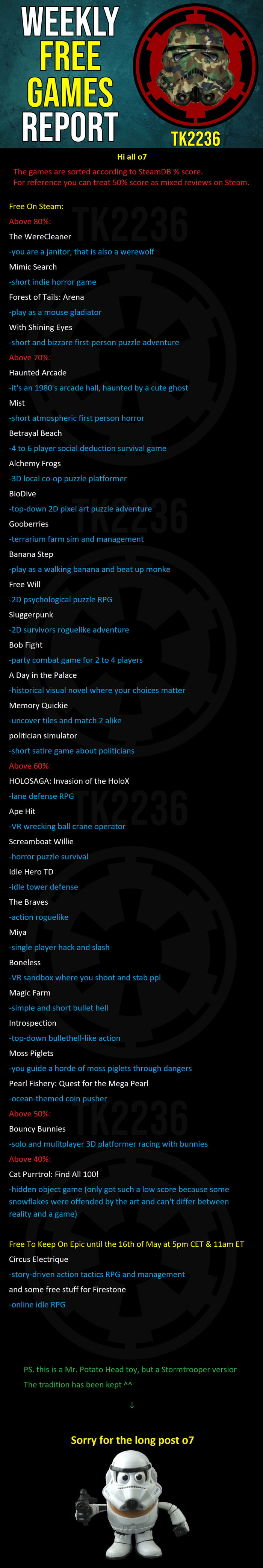 Weekly Free Games Report o7 - 9GAG