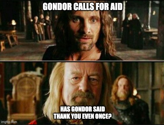 Seriously, where WAS Gondor when the Westfold fell? - 9GAG