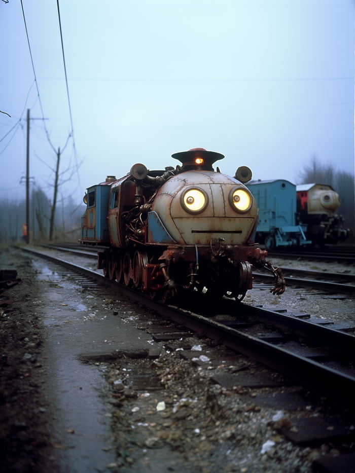 Eerie realistic Thomas the Tank Engine locomotive - 9GAG
