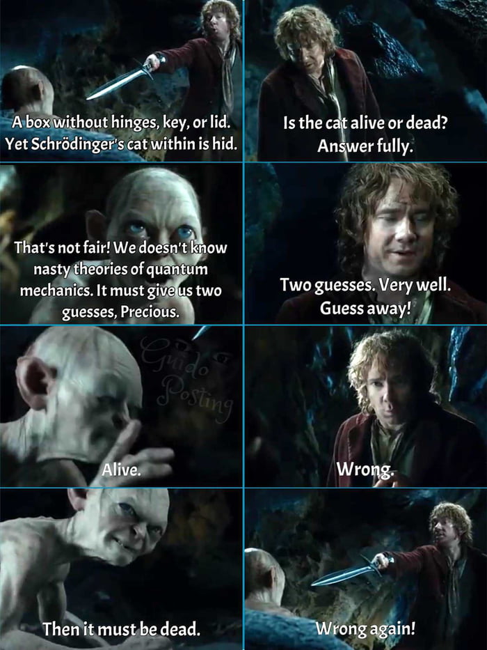 Filthy little hobbitses and their riddles - 9GAG