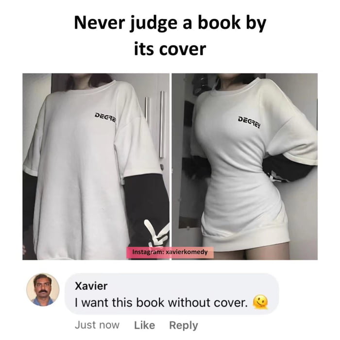 I just want the book without cover - 9GAG