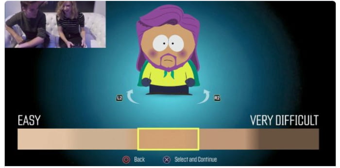 New South Park game’s difficulty slider - 9GAG