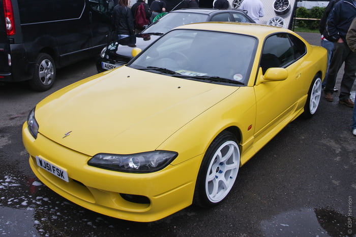 Yellow Nissan Silvia S15 - 9GAG