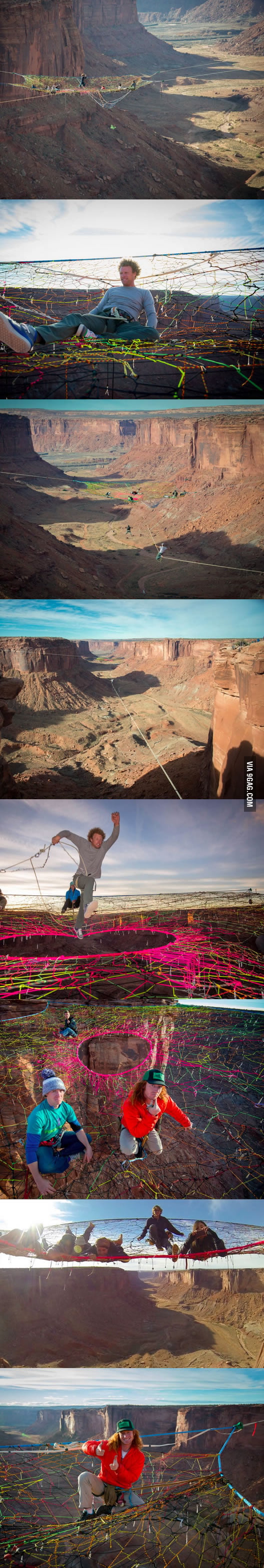 The Pentagon Space Net - Masterminded by the Moab Monkeys - Handwoven ...