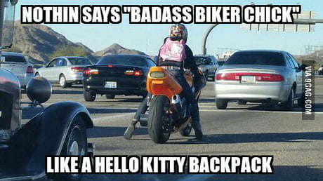 Biker Chick Meme Men & Women Who Love 2 Ride Motorcycles