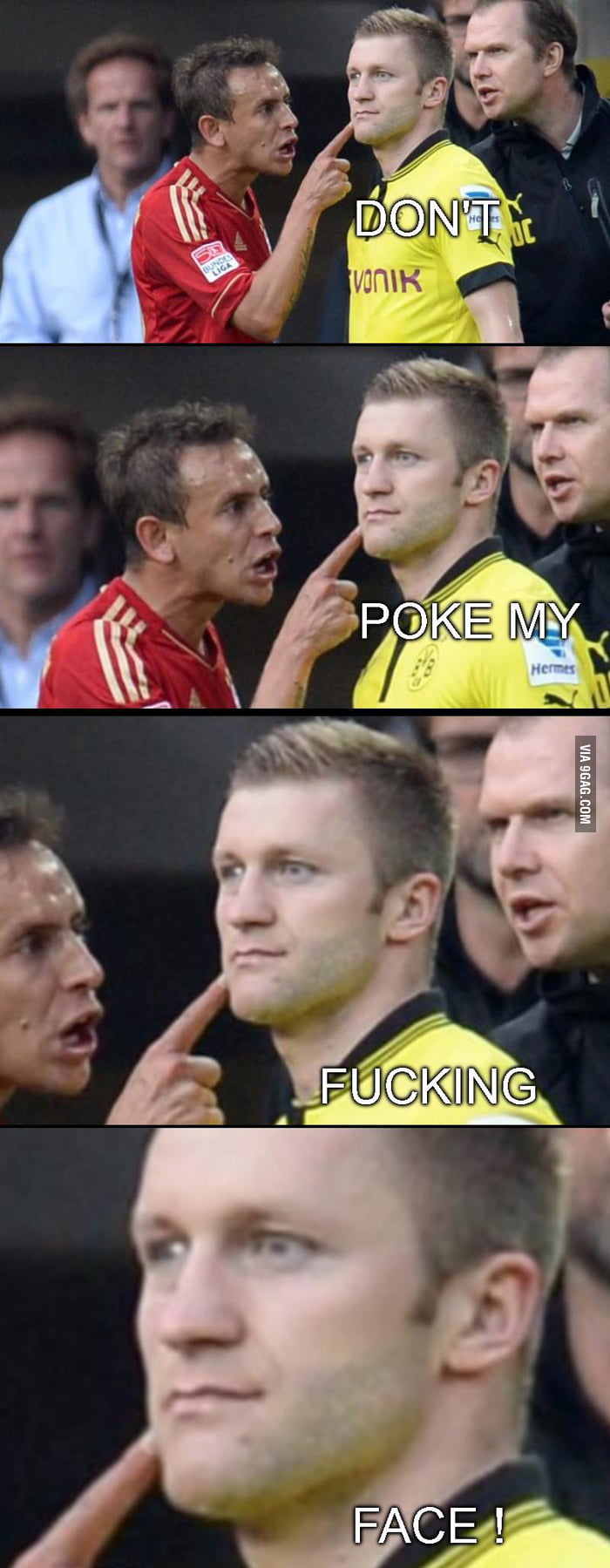 Don't poke my face ! - 9GAG