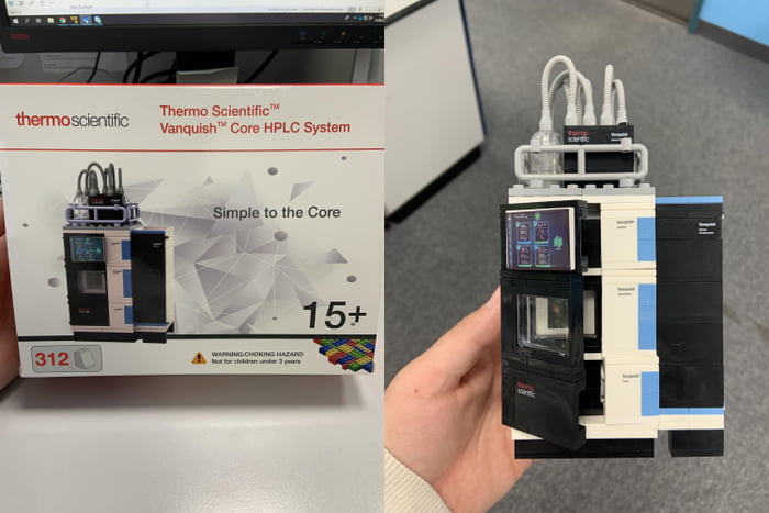 Went to view an HPLC and got a Lego version as a gift - 9GAG