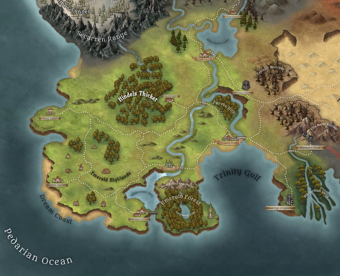 Made this world map for my DnD campaign. - 9GAG