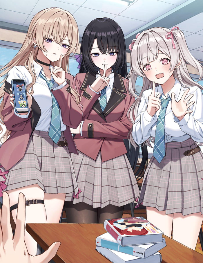 Dynamic Trio of Admirers - 9GAG