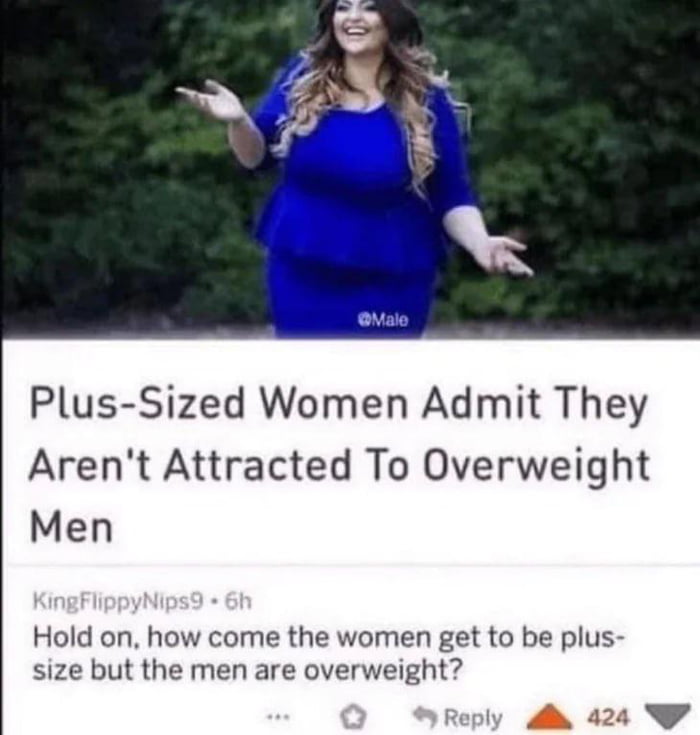 Wait, so men are just... overweight? - 9GAG