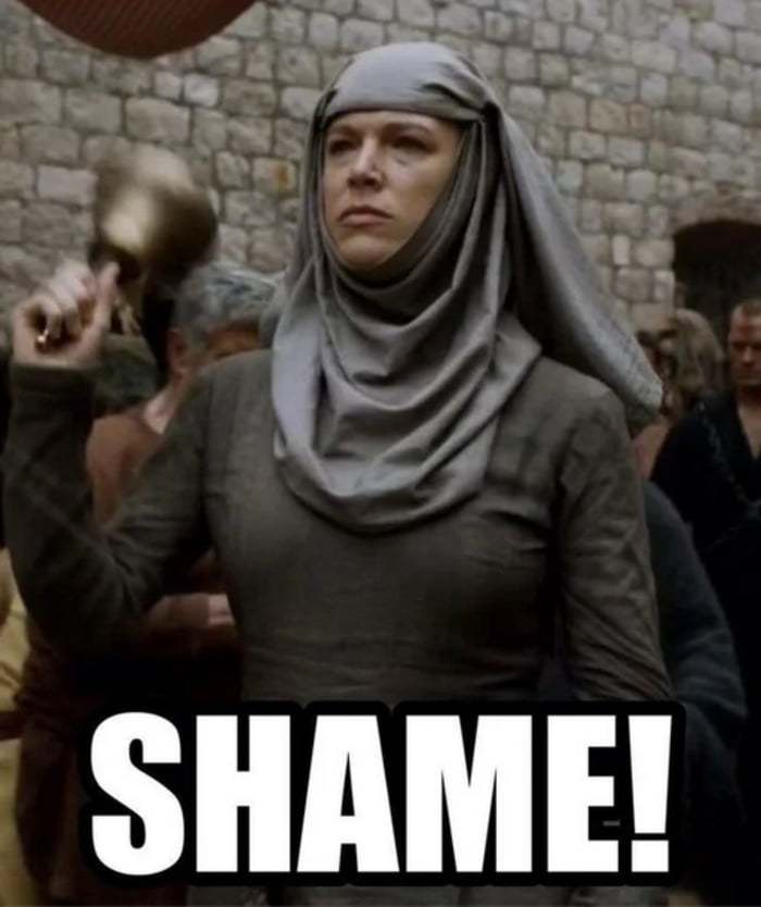 We got the cheer for a while now, but wouldn't we be in more need of a SHAME button?! - 9GAG