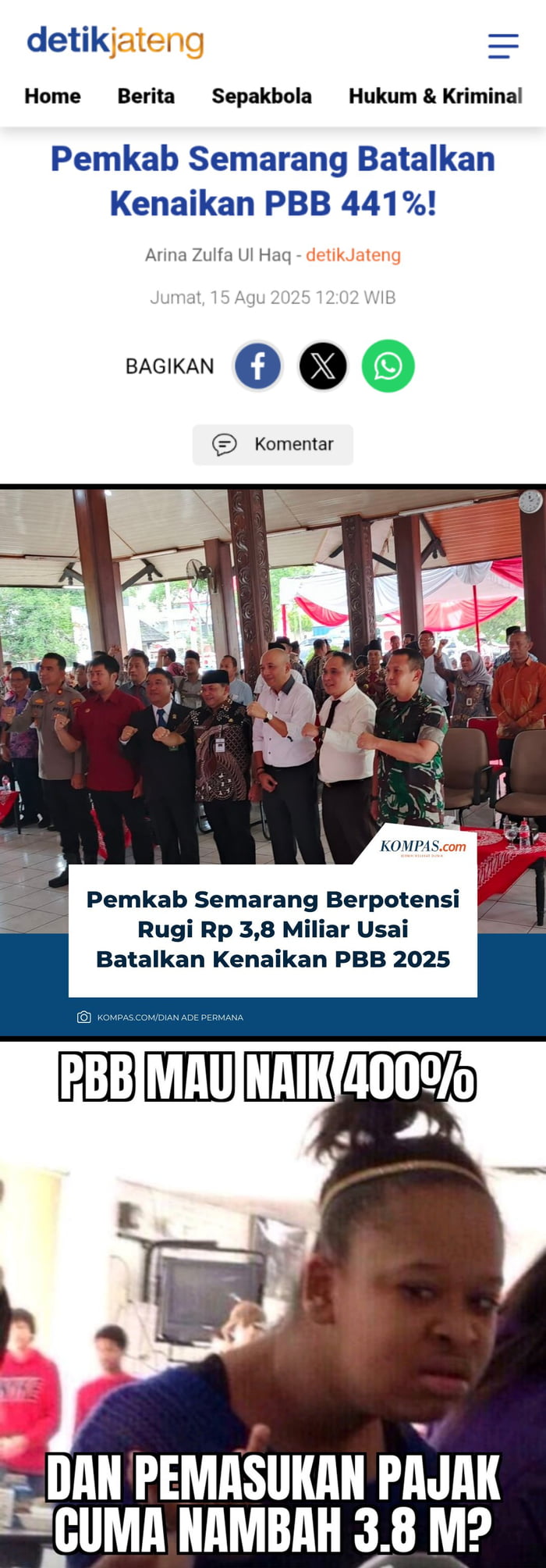 Ngebebanin masyarakat tapi pemasukan pajak cuma nambah 3.8M? Tolol ente - 9GAG