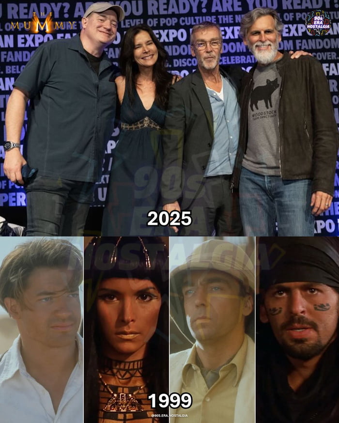 The Mummy cast, then and now. What a reunion - 9GAG