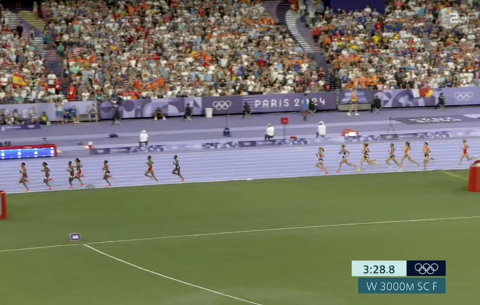 Women 3000m hurdles at the Olympics. What kind of racism is that now, I am confused...? - 9GAG