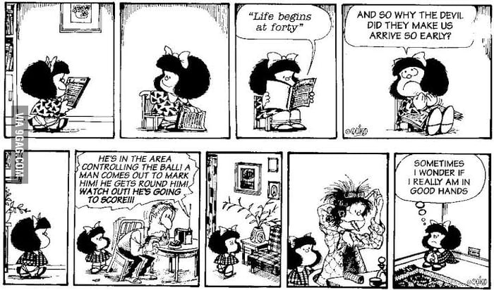 I couldn't wait to read Mafalda in the newspaper each Sunday. I'm ...
