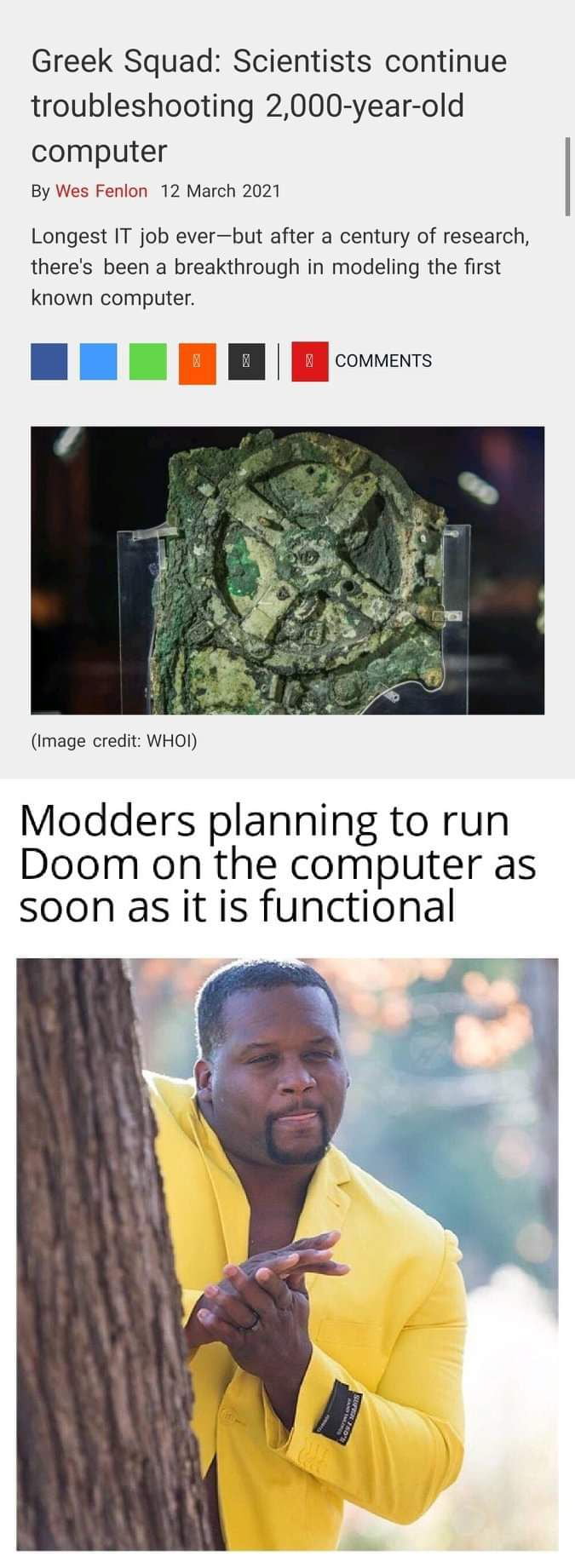 It gotta be able to run Doom, otherwise it's no computer - 9GAG