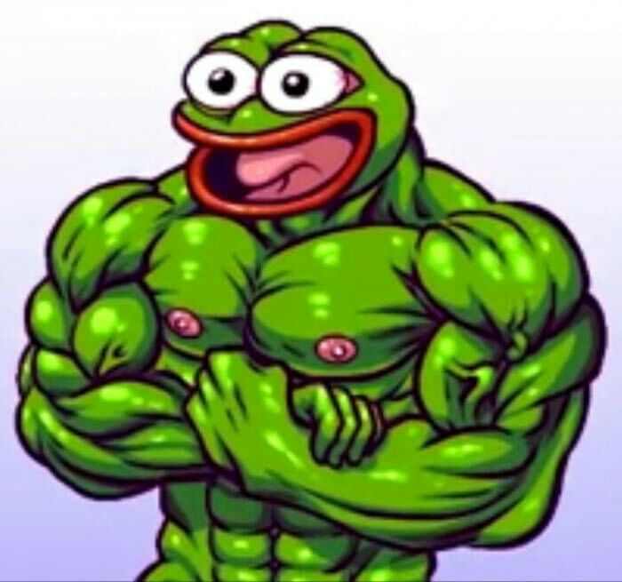 You have been visited by bodybuilder pepe who appears once in 5 centuries upvote in 0. ...