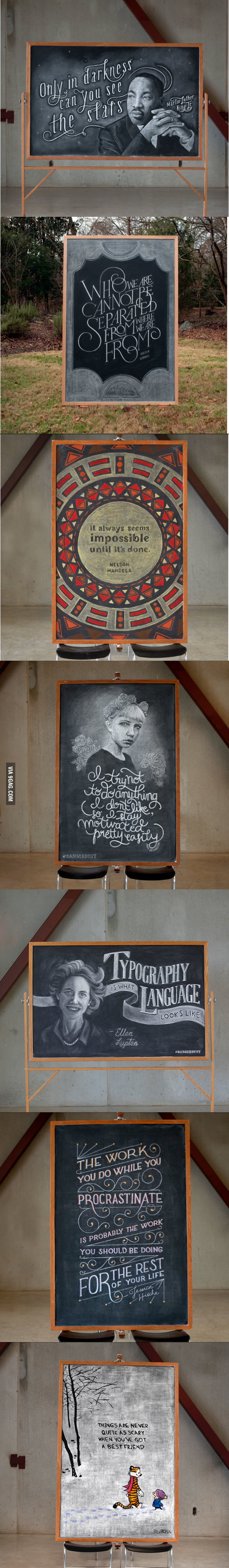 Two students have anonymously taken over a chalkboard on campus, they ...