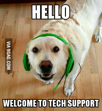 Customer support dog.. - 9GAG