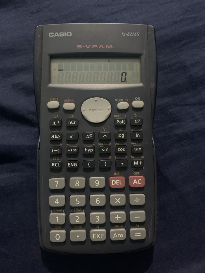 I’ve had this Casio calculator since high school (2003) 20 years later ...
