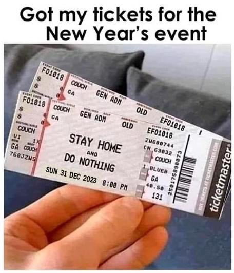 I Have Bought My Ticket For The Nye Party Hardly Can Wait 9gag