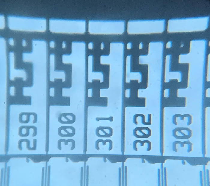 LCD Screen Under A Microscope Reveals Rows Of Pixels Labeled With 
