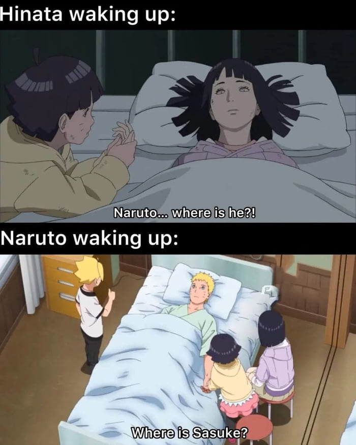 He really only thinks about Sasuke 😭 - 9GAG