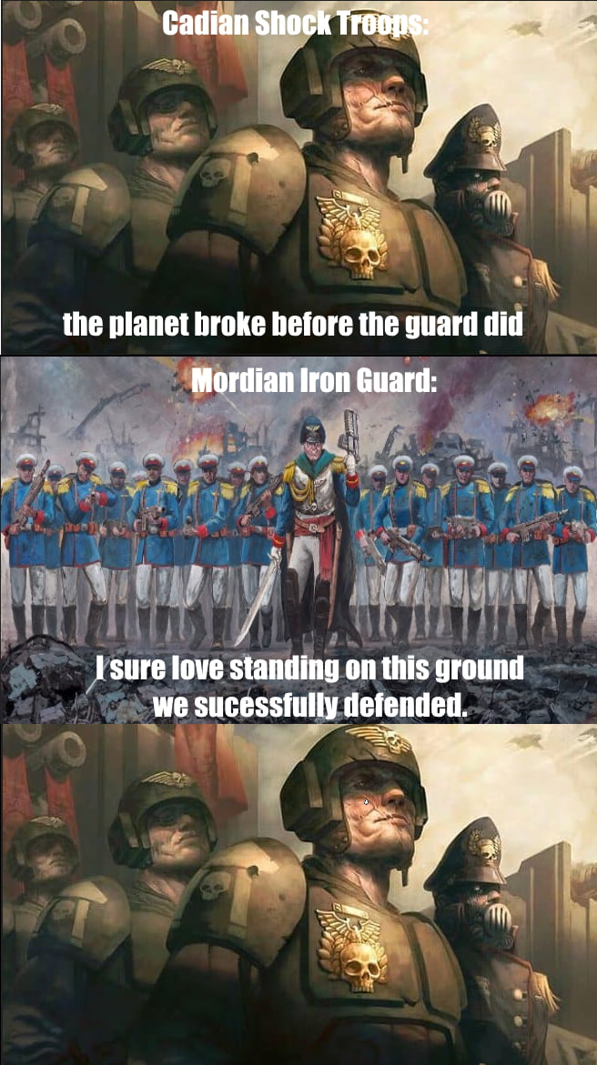 Mordian Iron Guard Motto - 9GAG