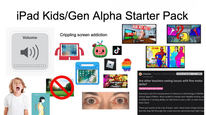 IPad kids/gen alpha starter pack - 9GAG