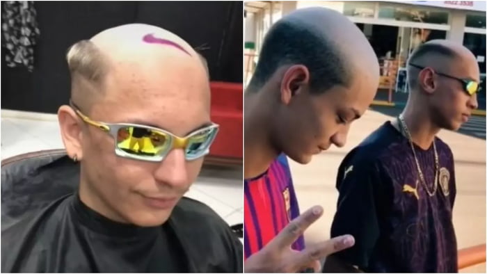 New hairstyle trending in São Paulo/BR. It's called "calvo de cria ...
