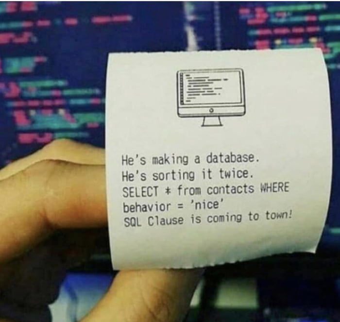 SQL Clause > Santa clause - 9GAG