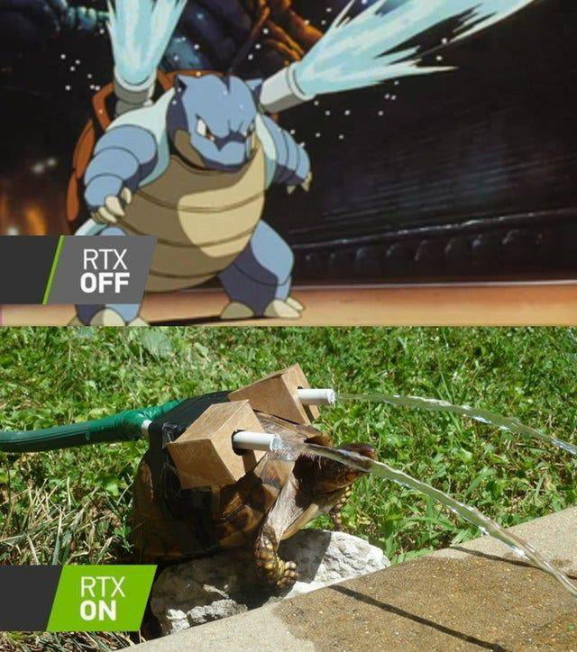 RTX OFF and ON - 9GAG