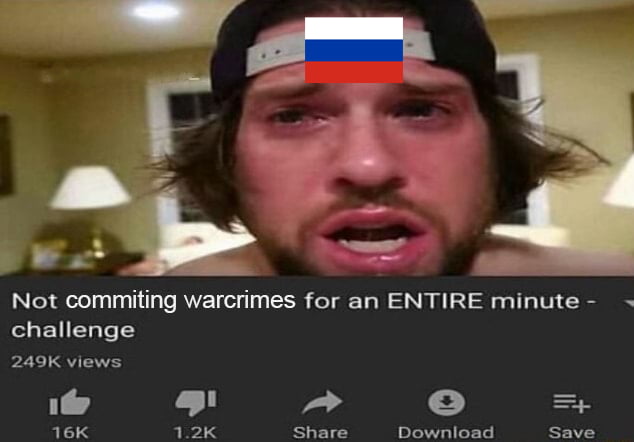 Russian and Warcrime go hand-in-hand. - 9GAG