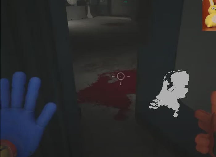 Some poppy playtime dev used the outline of the Netherlands for this ...