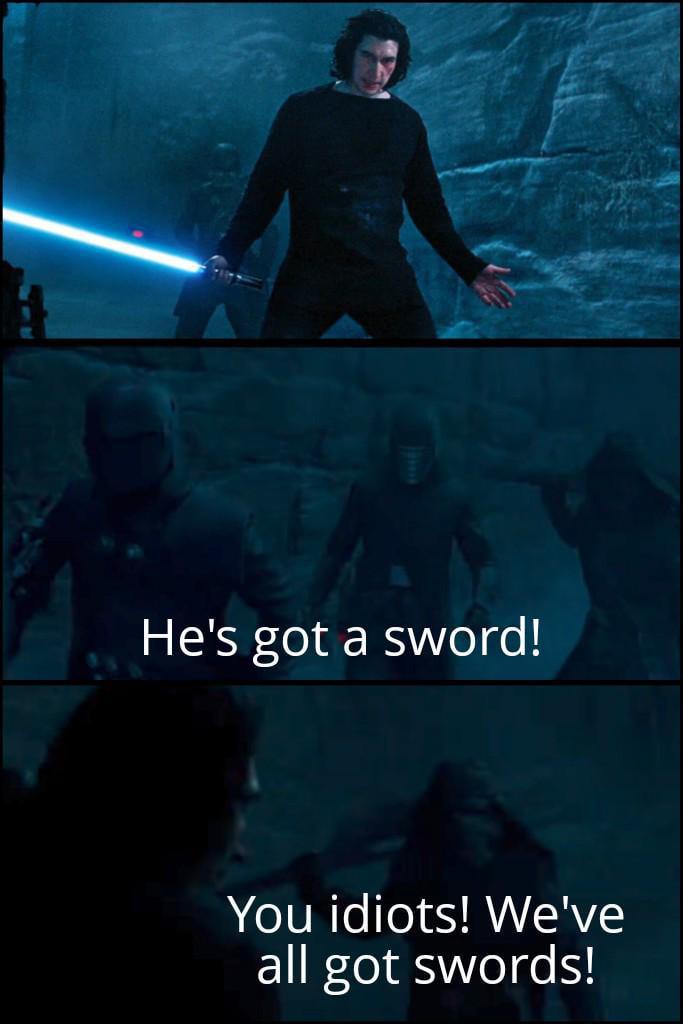 He's got a sword, We all have swords - 9GAG