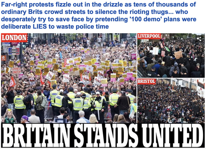 It's over for far right thugs white supremacist in the UK - 9GAG