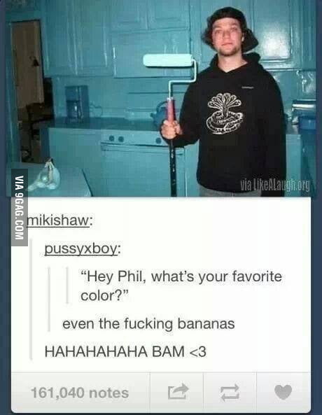 Hey Phil, what's your favorite colour? - 9GAG