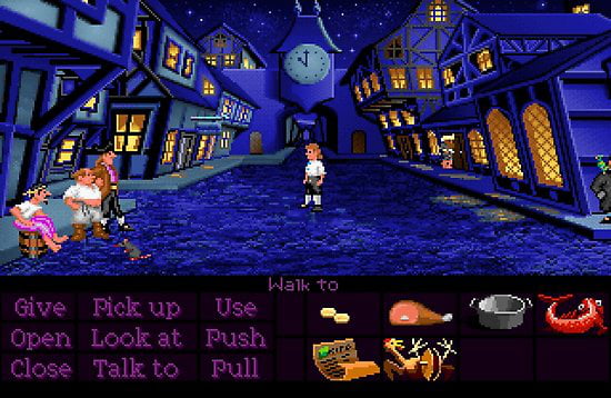 I remember how the clock tower in Monkey Island tells the correct time ...