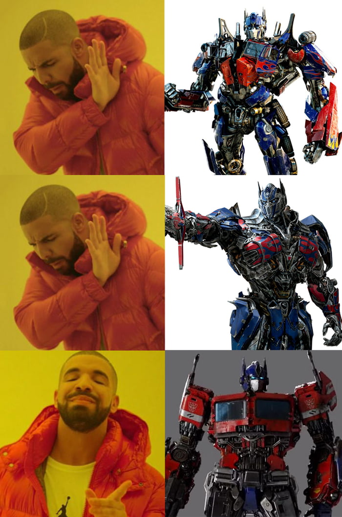Best optimus prime design in live adaptation transformers movies - 9GAG
