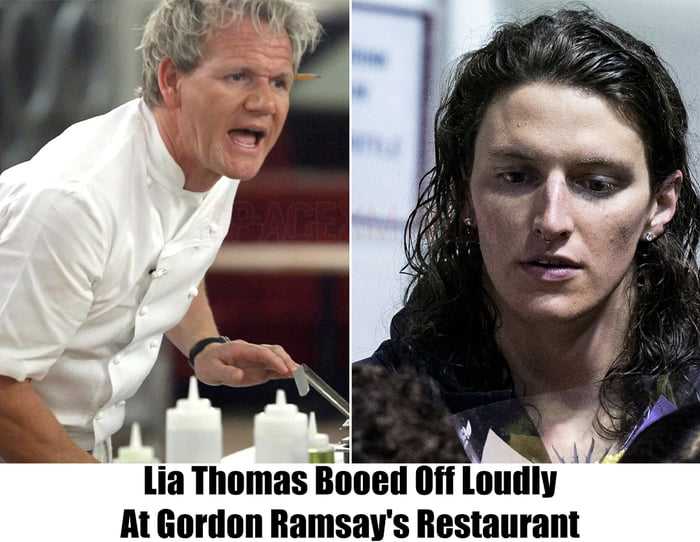 Gordon Ramsay Throws Lia Thomas Out Of His Restaurant While Guest Boo ...