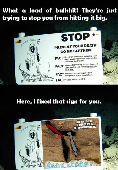 Best Funny cave diving Memes - 9GAG