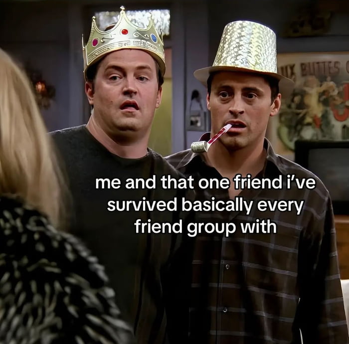 When you're the iconic duo that survives every friend group shift. - 9GAG