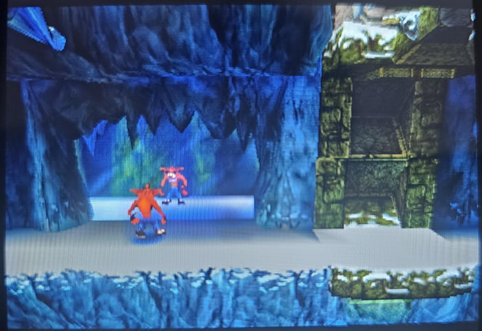 Crash Bandicoot 2 (1997) Mirror Reflection on the ice - 9GAG