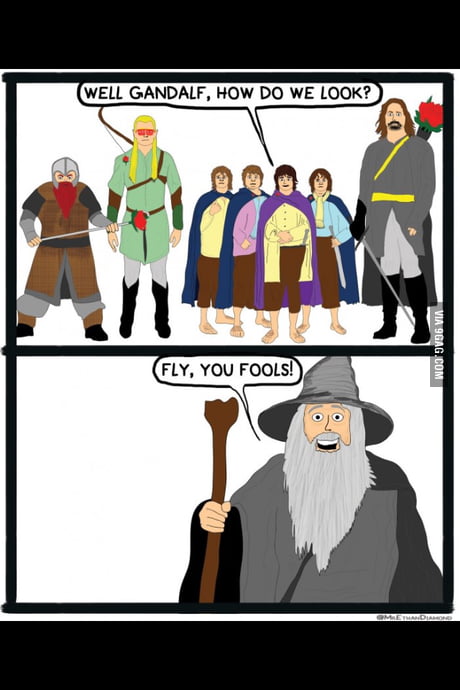 Gandalf Fly You Fools