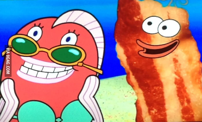Spongebob, the only place where fish turn into bacon - 9GAG